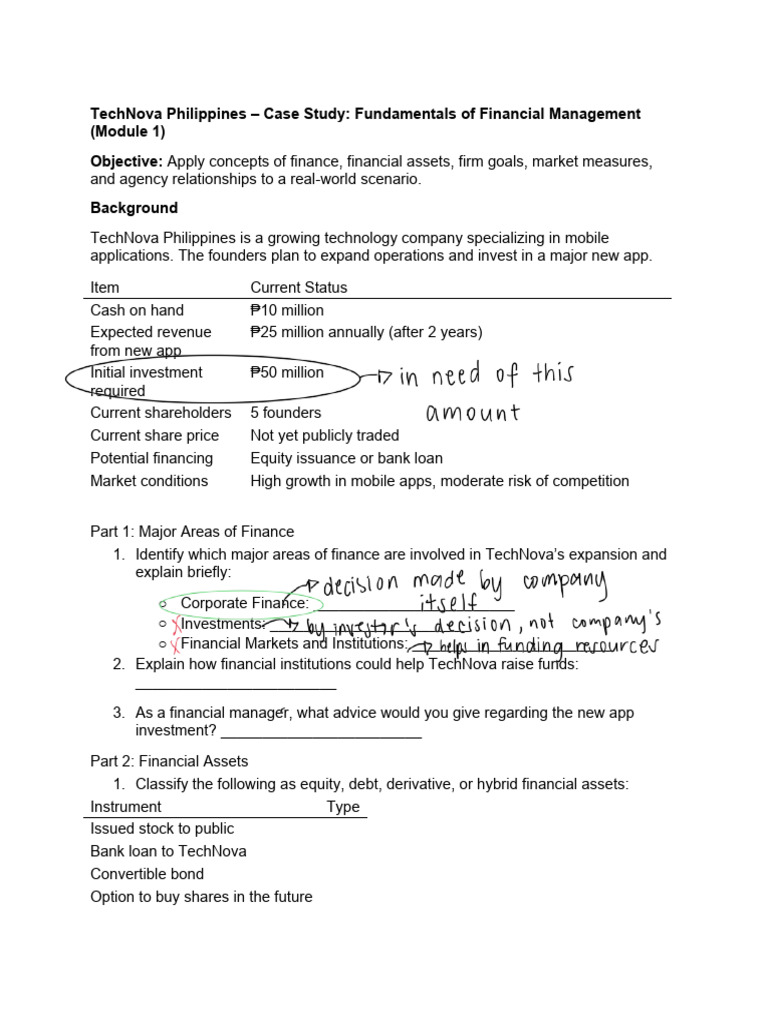FinMAn Technova Case Study | PDF | Stocks | Investing