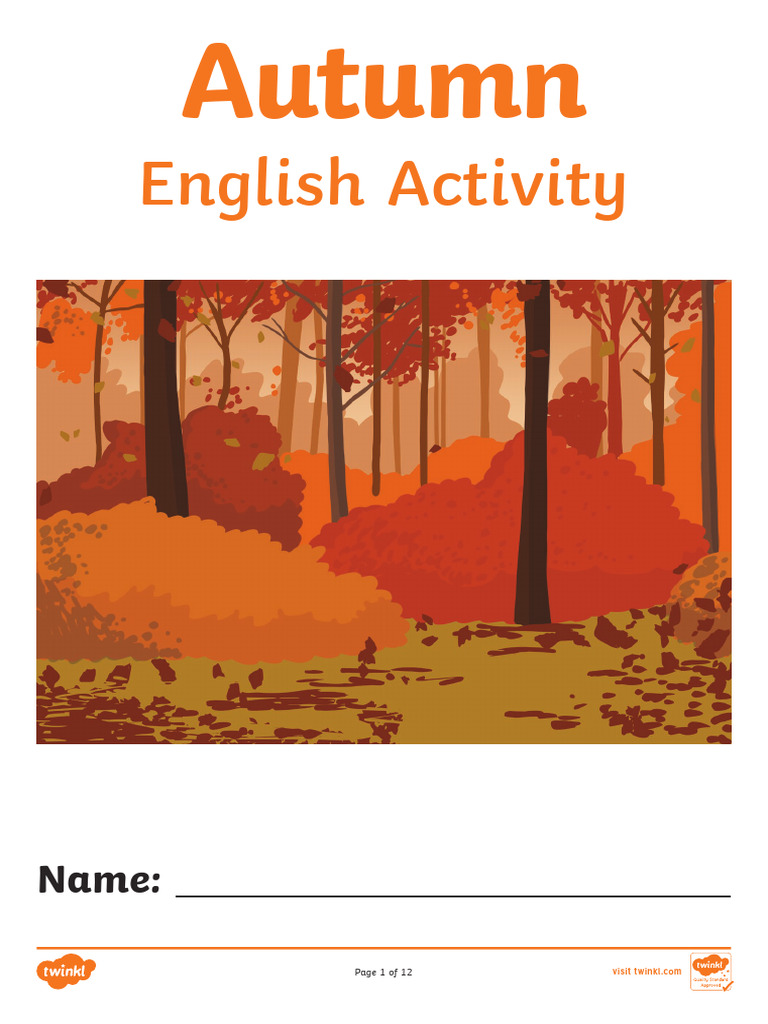 Autumn Activity Booklet | PDF | Leaf | Trees