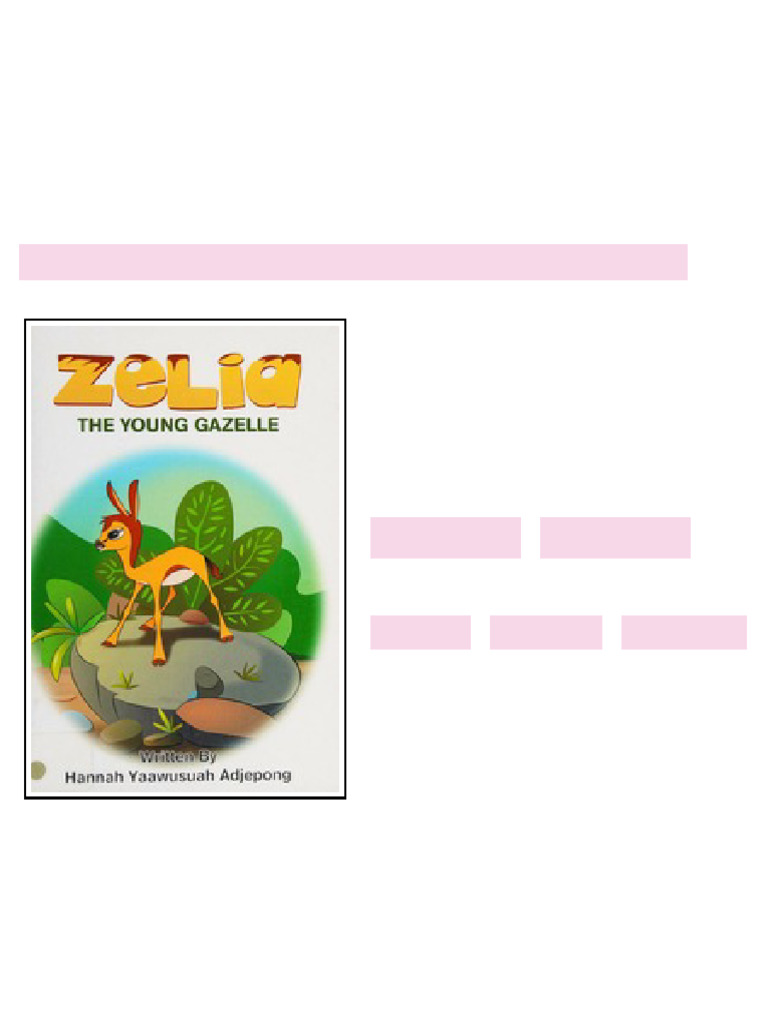 Zelia the young gazelle by Adjepong, Hannah Yaawusuah instant download ...
