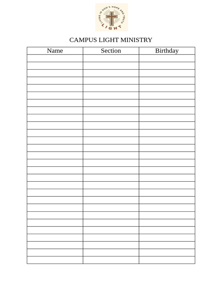 Campus Light Ministry | PDF