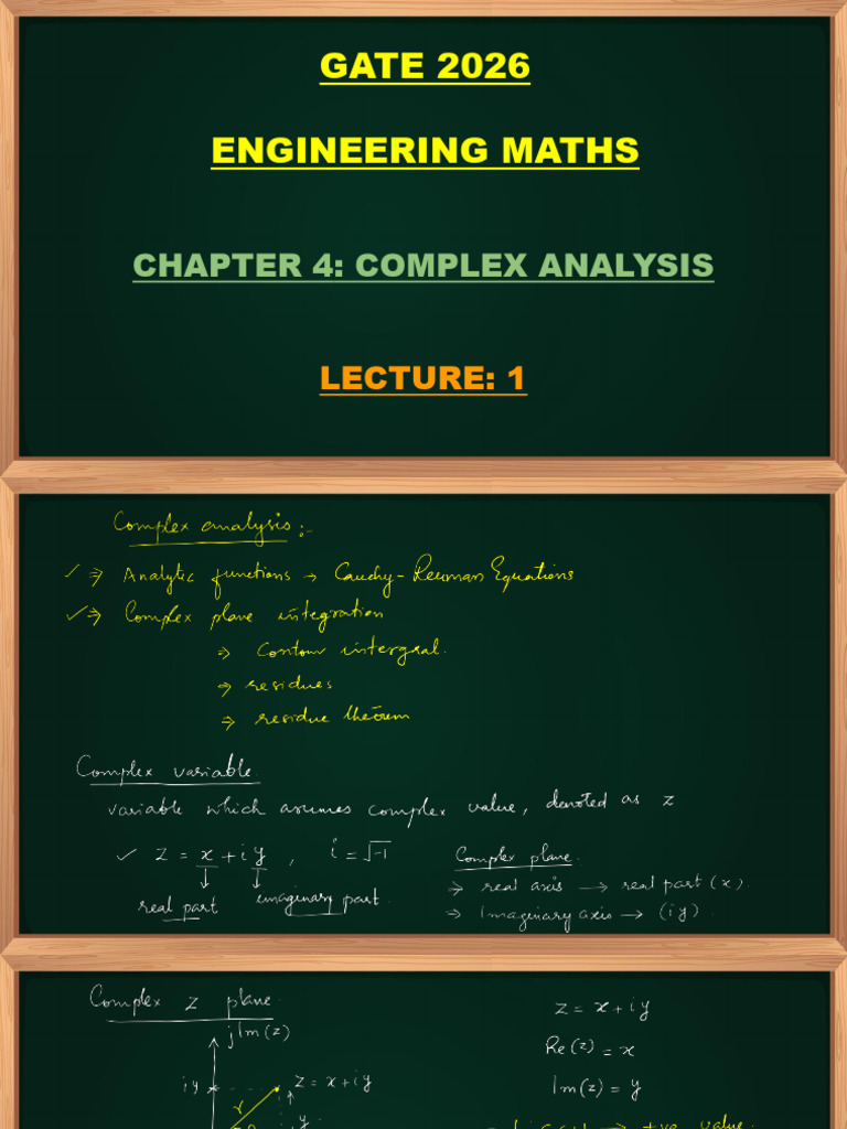 Complex Analysis GATE | PDF