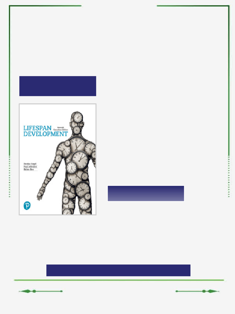 (eBook PDF) Lifespan Development, Seventh Canadian Edition 7th Edition eBook verified full ...