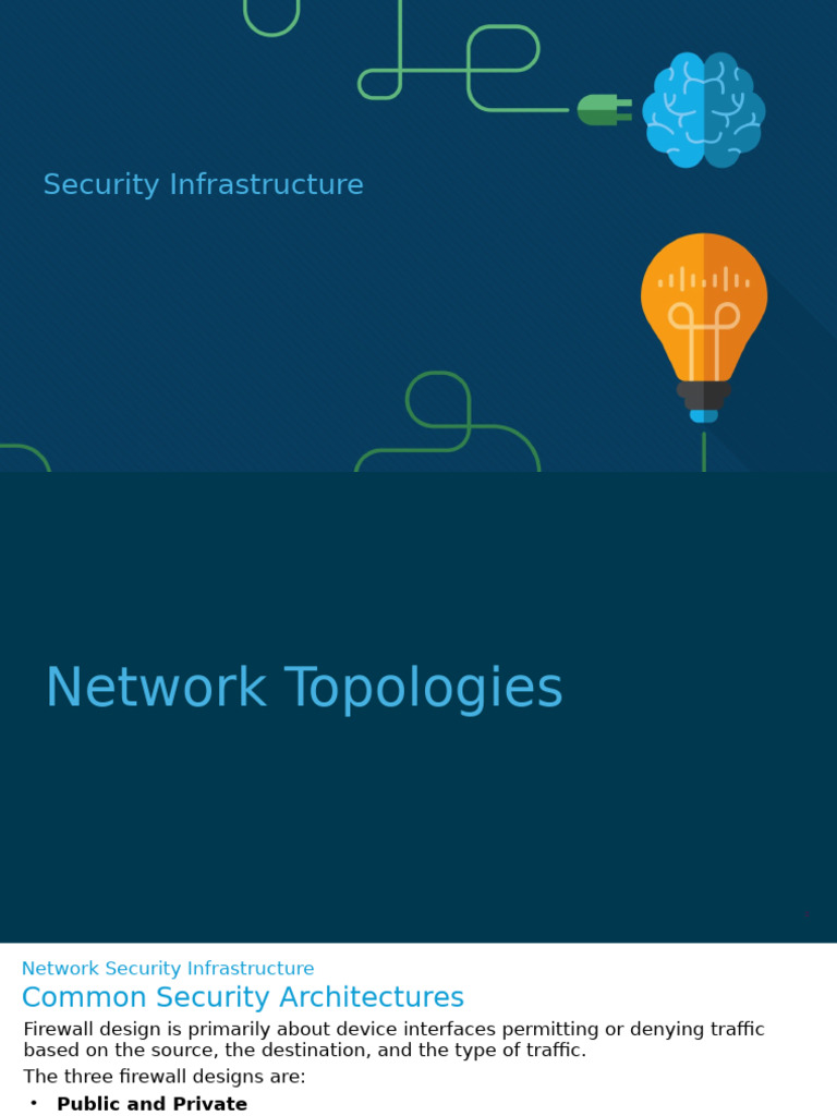 Lecture 4 Security Infrastructure | PDF | Computer Network | Firewall (Computing)