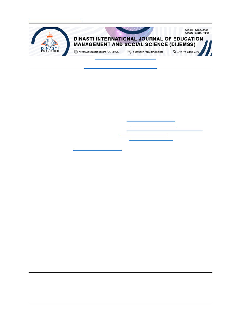 Analysis of the Implementation of Training and Development Programs for Teachers in the Context ...
