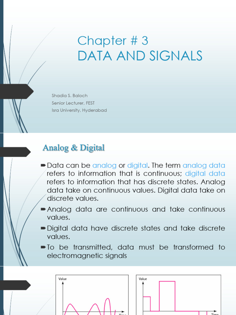 Data and Signals: Analog vs Digital | PDF | Phase (Waves) | Decibel