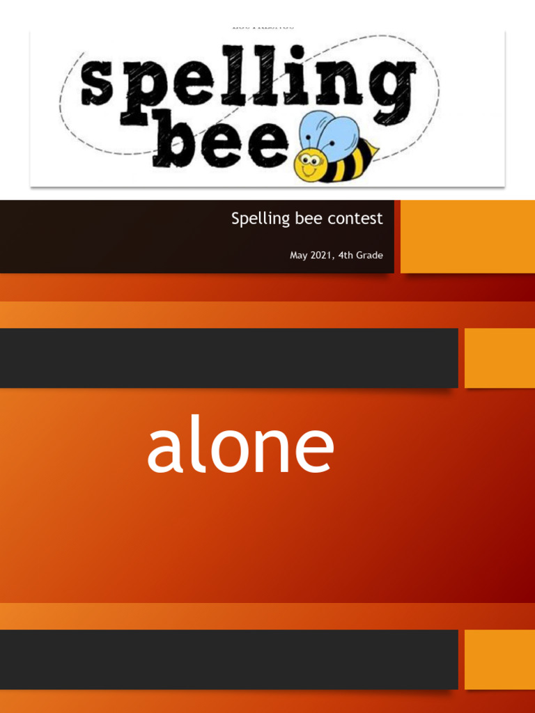 spelling BEE | PDF