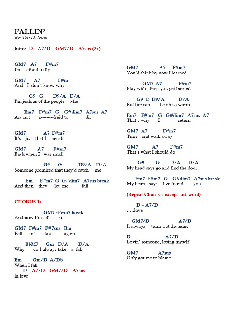 c&l - Fallin' - Teri de Sario | PDF