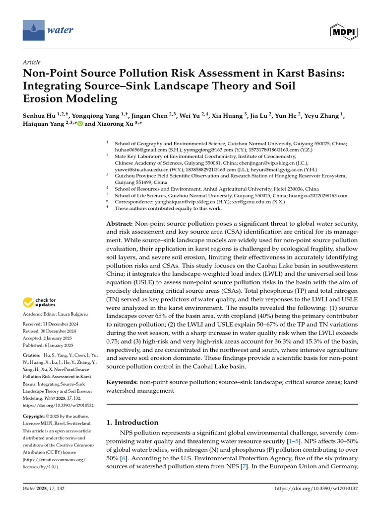 water-17-00132-v3 | PDF | Drainage Basin | River