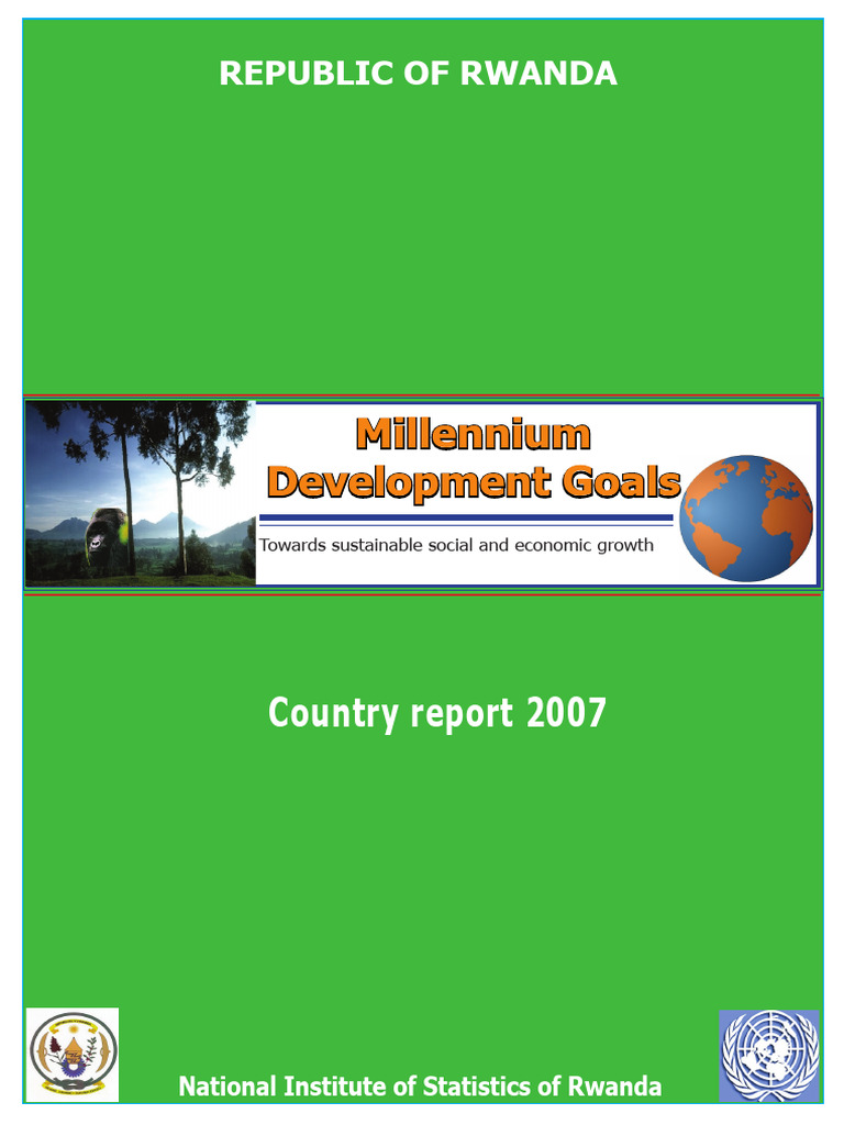 Rwanda MDGs 2007: Progress Report | PDF | Millennium Development Goals ...