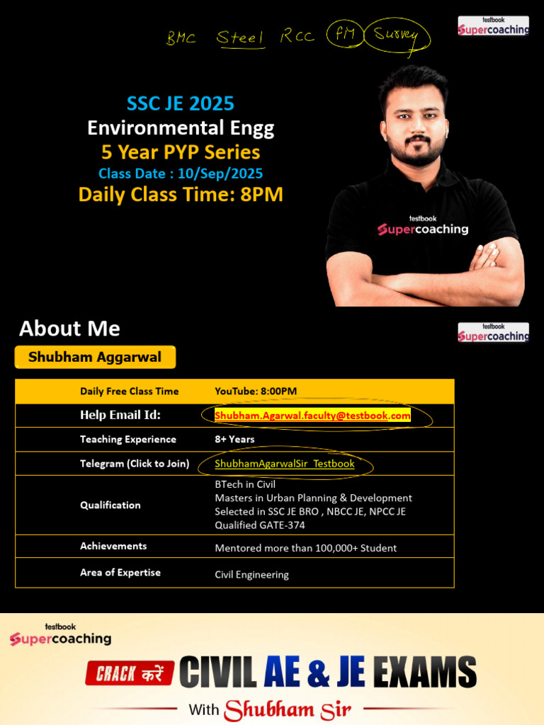 SSC JE 2023 Environement Engg CBT-1 CBT-2 Questions | PDF | Iodine ...