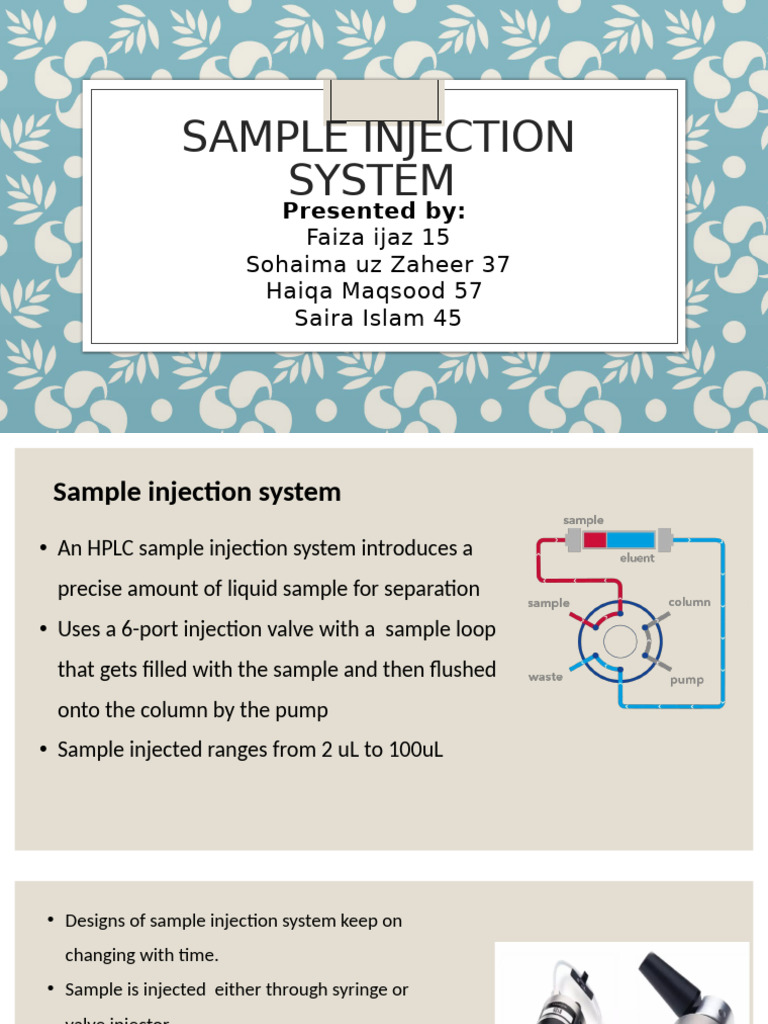 Dr Maddeha Ppt Evening Girls (1) (1) | PDF | High Performance Liquid Chromatography | Valve