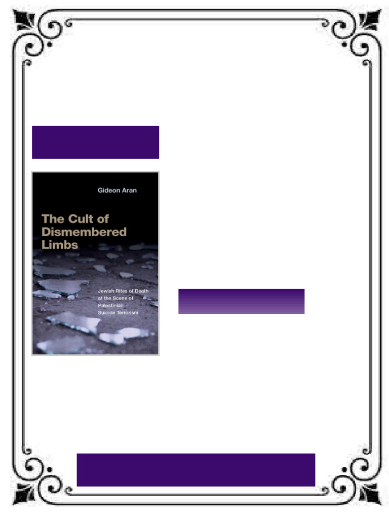 The Cult of Dismembered Limbs Gideon Aran ebook continuous chapters | PDF | Haredi Judaism ...
