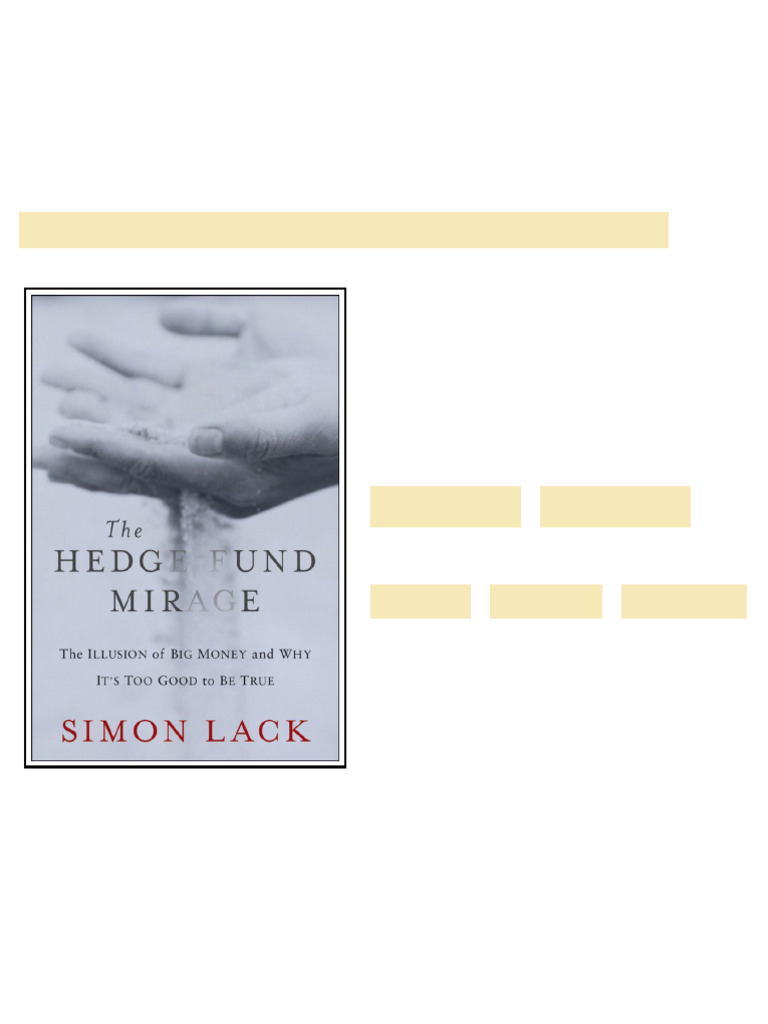 The Hedge Fund Mirage Simon Lack ebook ready to download 2026 | PDF