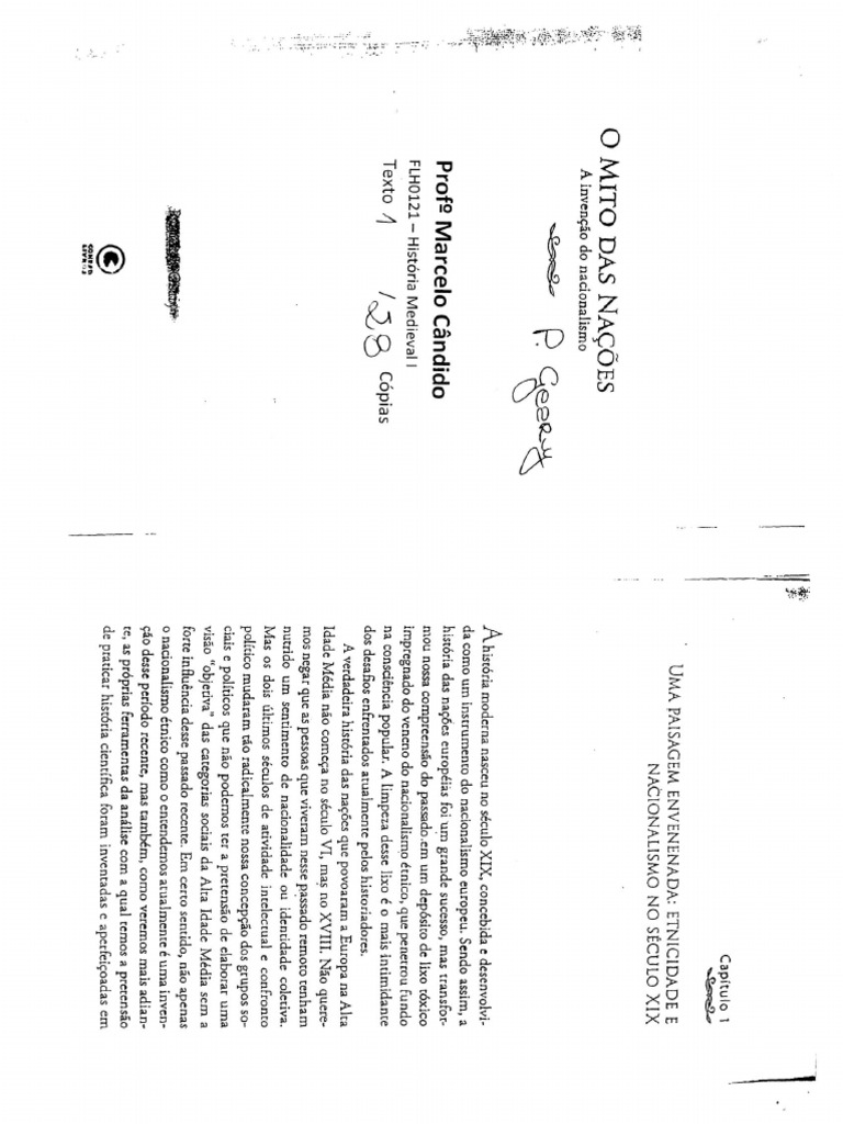 GEARY, Patrick - O mito das Nações - Cap. 01 | PDF