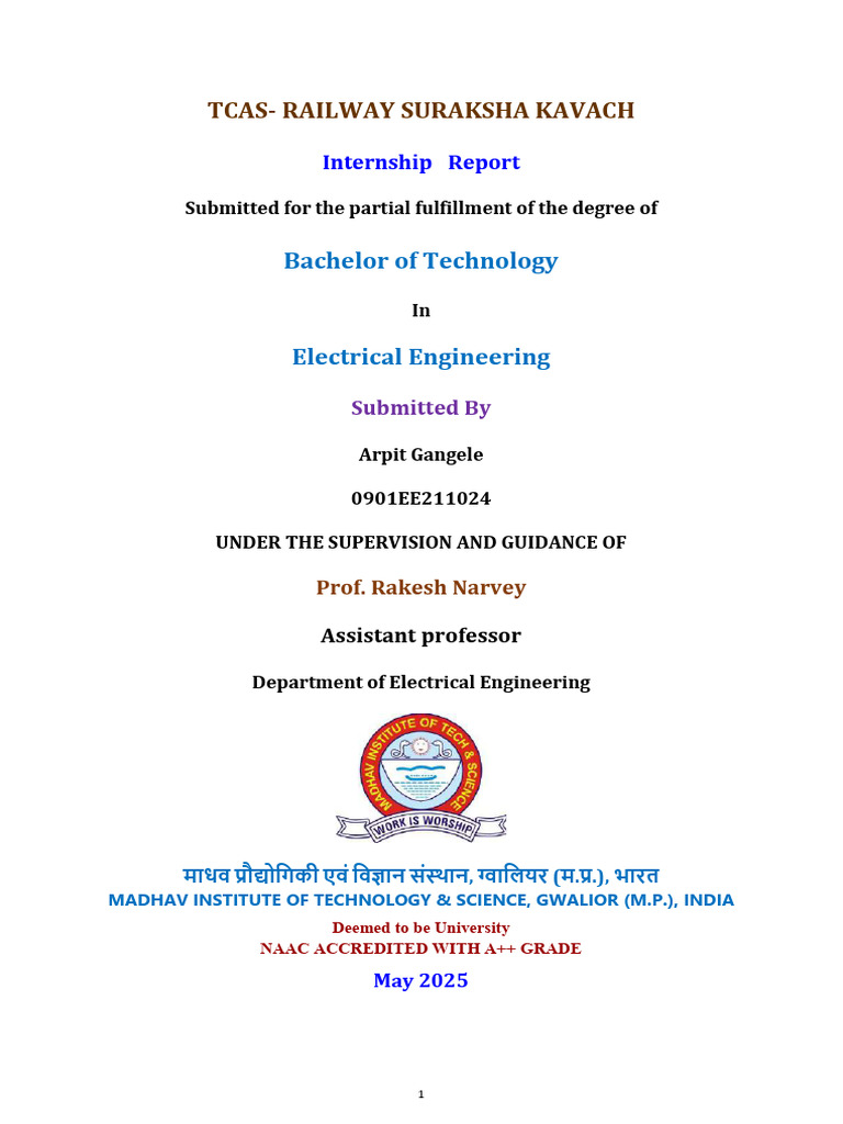 Signed Final Internship Report | PDF | Optical Fiber | Radio Frequency Identification