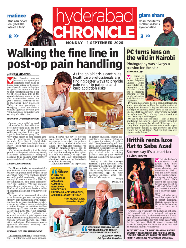 Hyderabad-Tab DC 01-09-2025 | PDF | Pain Management | Opioid