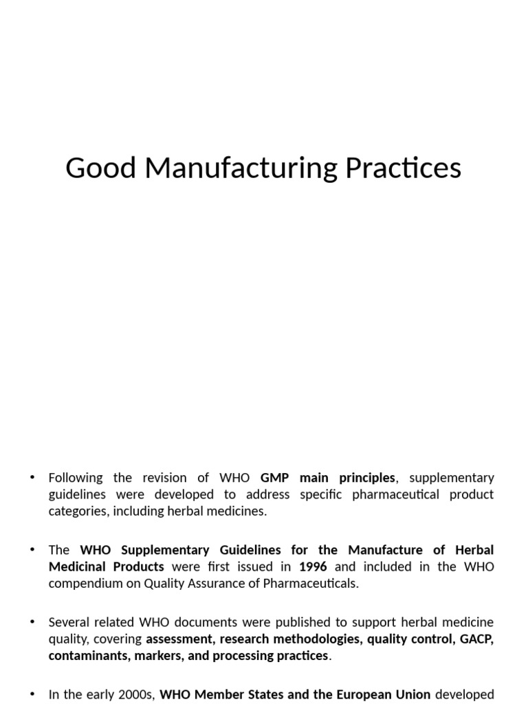 Good Manufacturing Practices 2 gmp GMP. | PDF | Hygiene