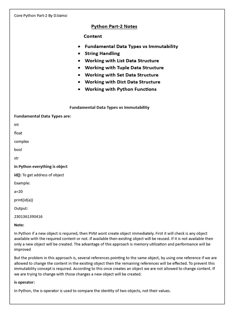 Python Part 2 | PDF | Parameter (Computer Programming) | String ...