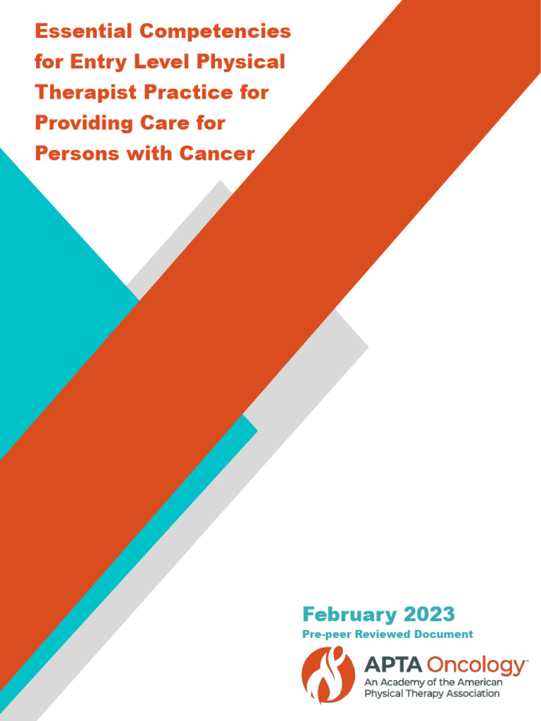 Oncology-Entry-Level-Guidelines-2023 | PDF | Physical Therapy | Cancer
