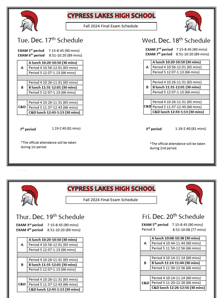 Fall+'24+Finals+Bell+Schedule+11.20.24+Revised+Copy 1 | PDF | Military ...