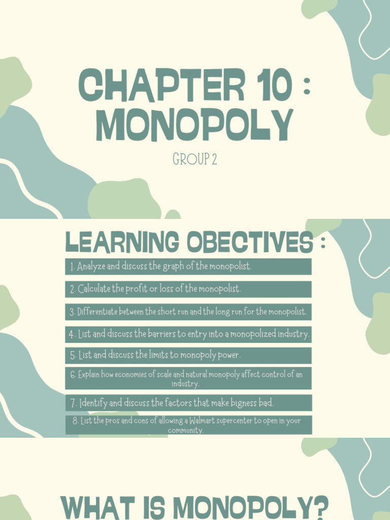 Monopoly and Competitions in Economics | PDF | Monopoly | Profit ...