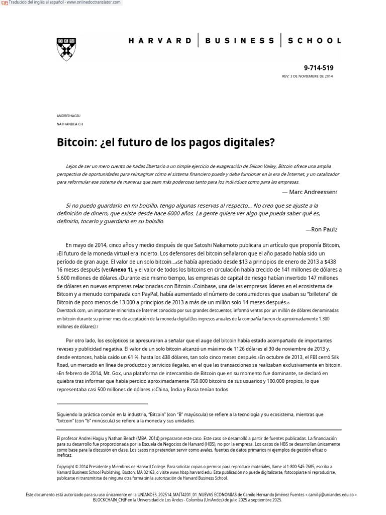 Bitcoin y el futuro de los pagos digitales | PDF | Bitcoin | Tarjeta de ...