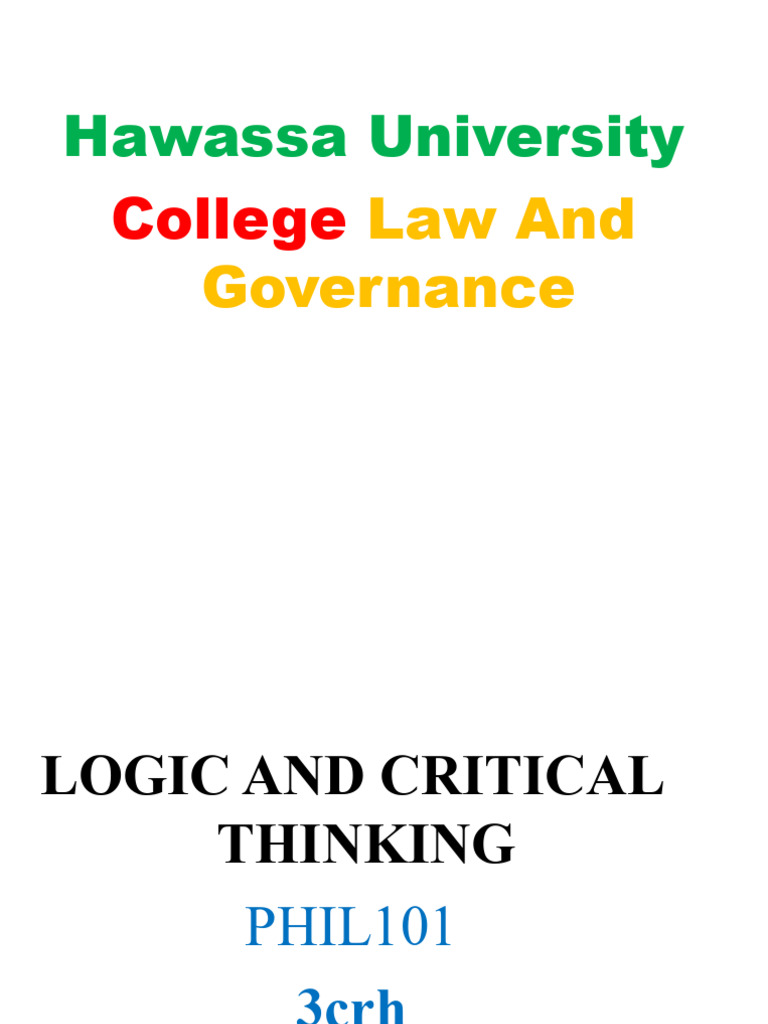 Logic PowerPoint ቀለሜ ExamClass! | PDF | Argument | Logical Consequence