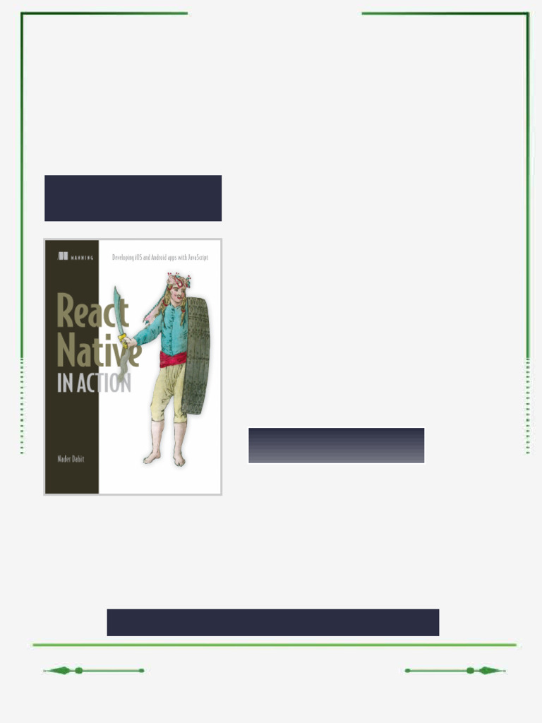 React Native in Action Developing iOS and Android apps with JavaScript 1st Edition Nader Dabit ...