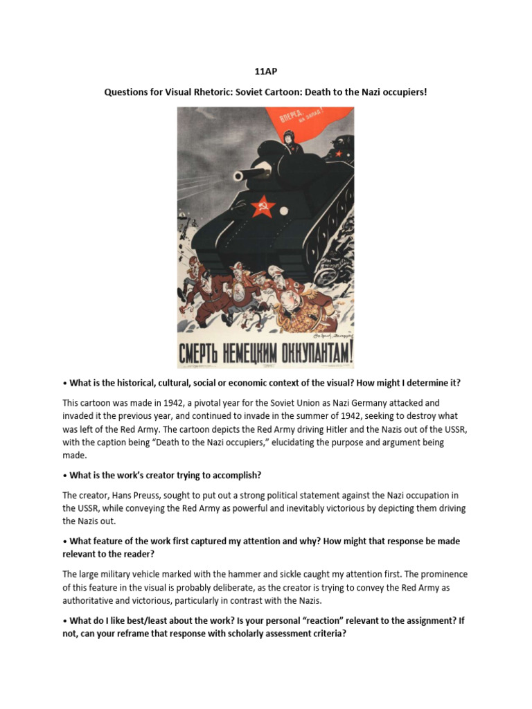 Visual Rhetoric- Death to Nazi Occupiers | PDF | Nazi Germany | Nazism