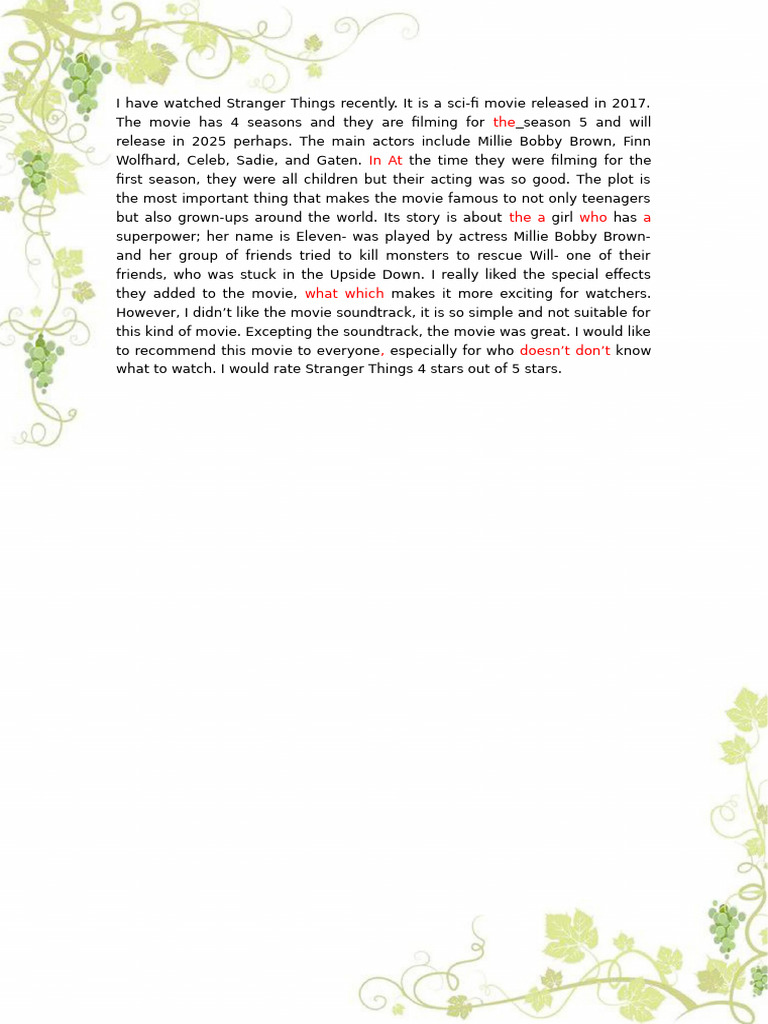 Review Stranger Things | PDF