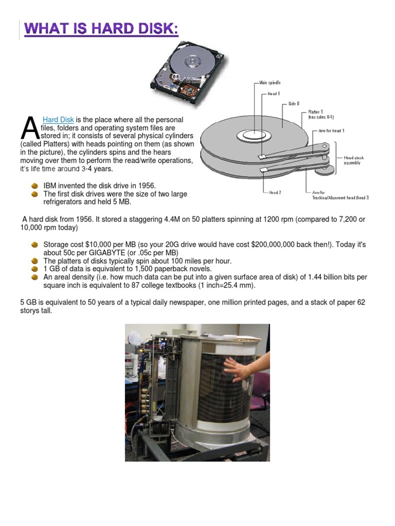 Hard Disk | PDF | Disk Storage | Hard Disk Drive