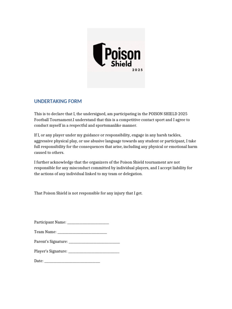 Undertaking Form | PDF