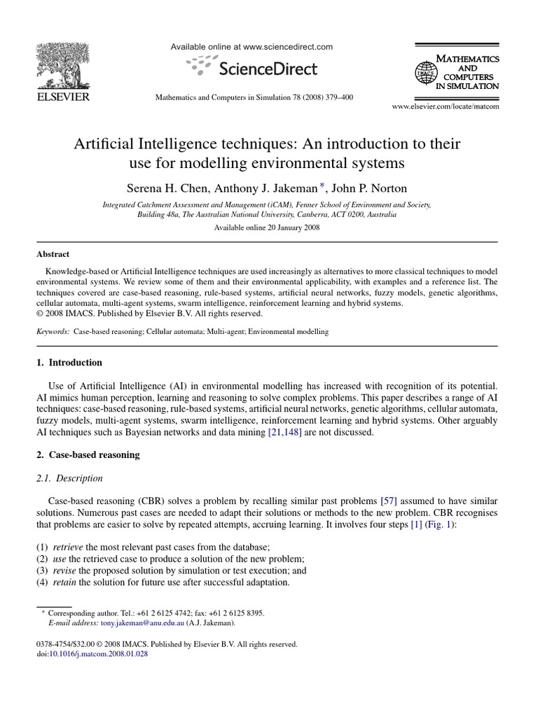 Artificial Intelligence techniques _ An introduction to their use for modelling environmental ...