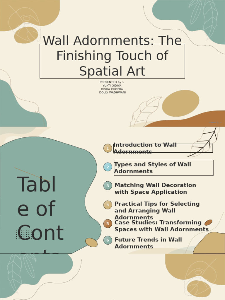 Wall Adornments_ The Finishing Touch of Spatial Art_AI PPT Maker.pptx ...