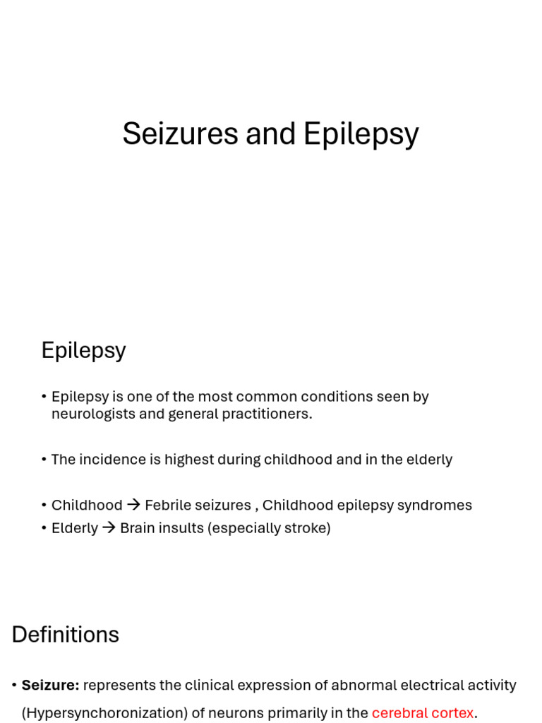 Epilepsy | PDF | Epilepsy | Neurology