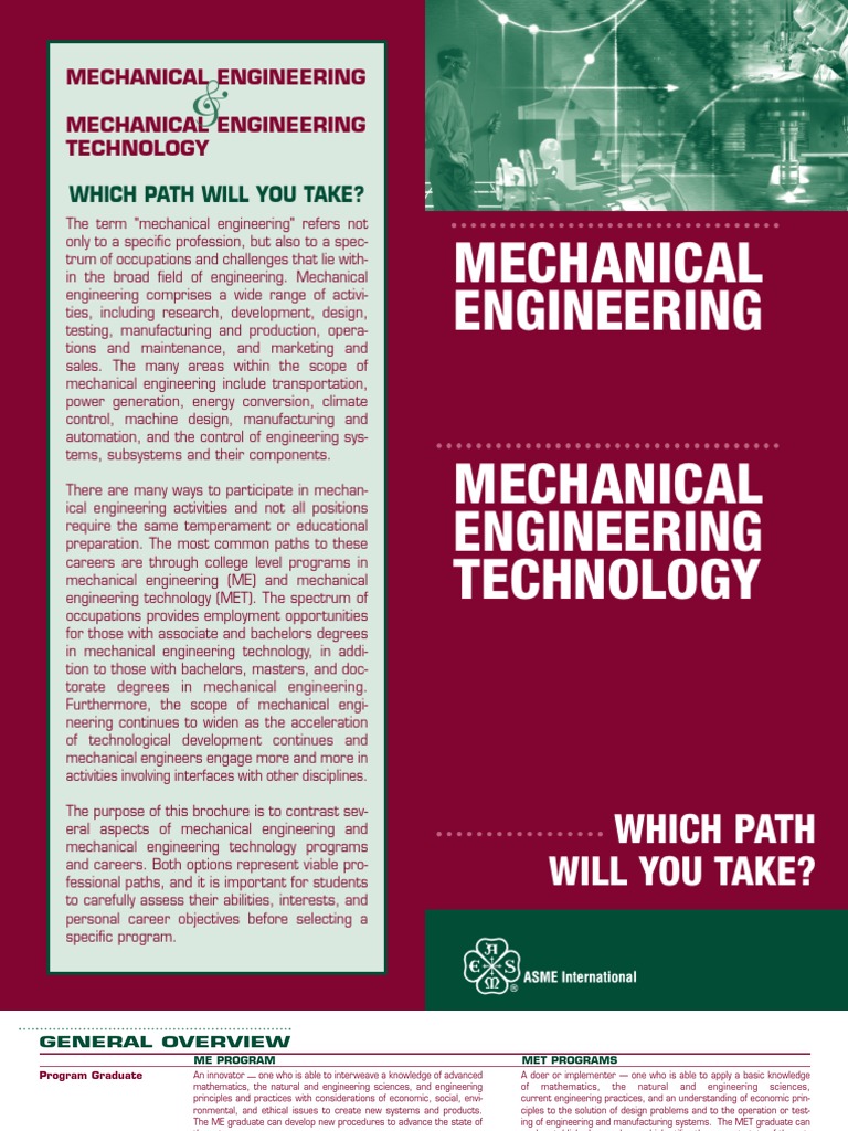 Scope of Mechanical Engineering | Download Free PDF | Engineering ...
