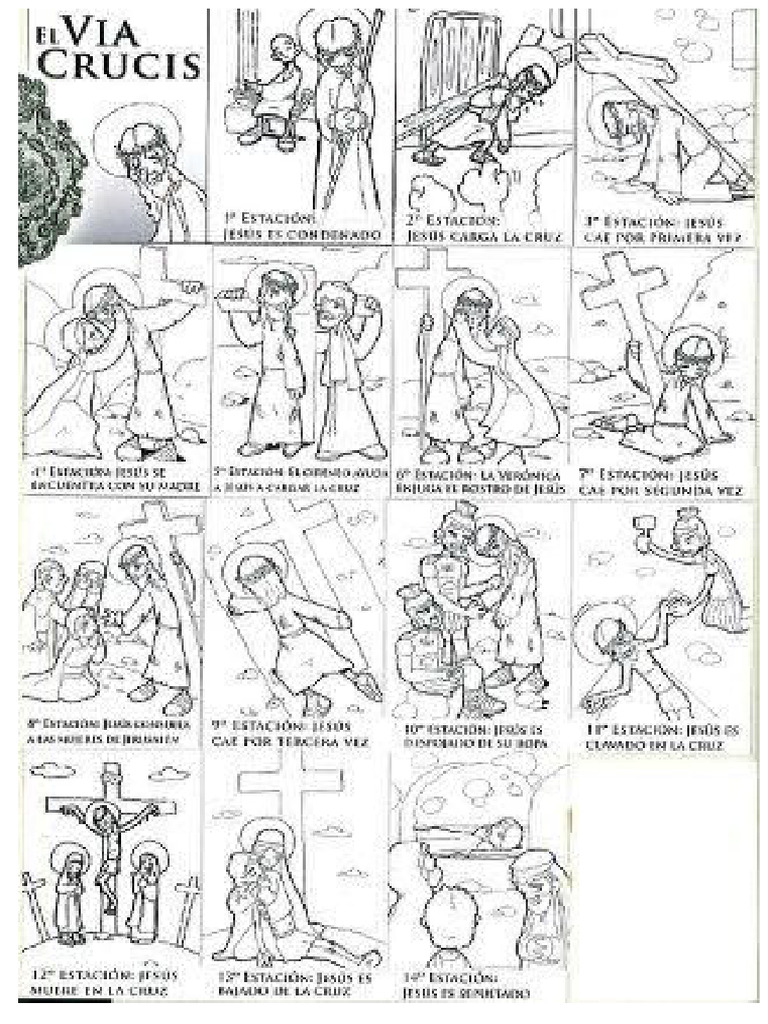 01 Comunicacion El via Cruxis 04-4-23 | PDF | Estaciones de la Cruz | Jesús