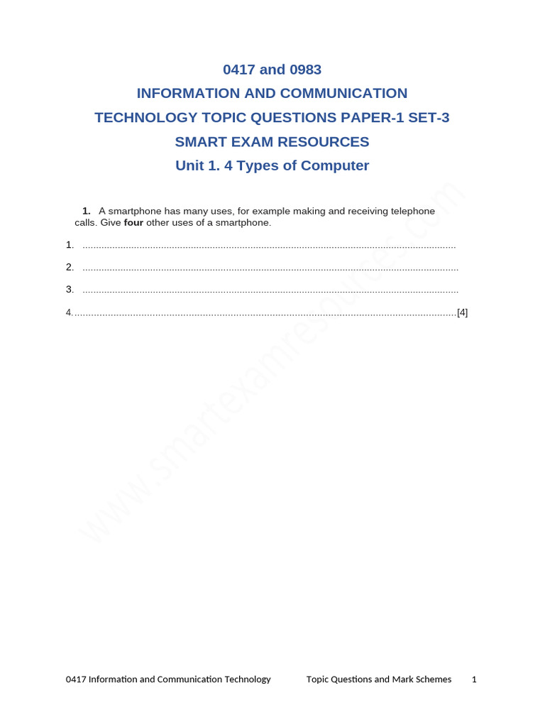 1.4-IGCSE-ICT-types-of-computer-Topic-Questions-Paper-1-Set-3-unlocked ...