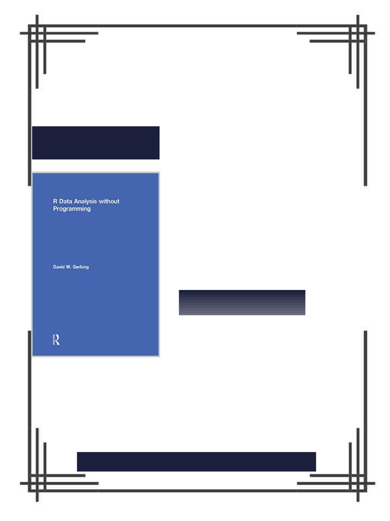 R Data Analysis without Programming 1st Edition David W. Gerbing ebook on-demand download | PDF ...