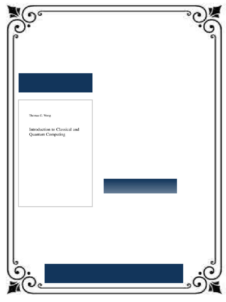 Introduction to Classical and Quantum Computing 1st Edition Thomas Wong eBook optimized pdf ...