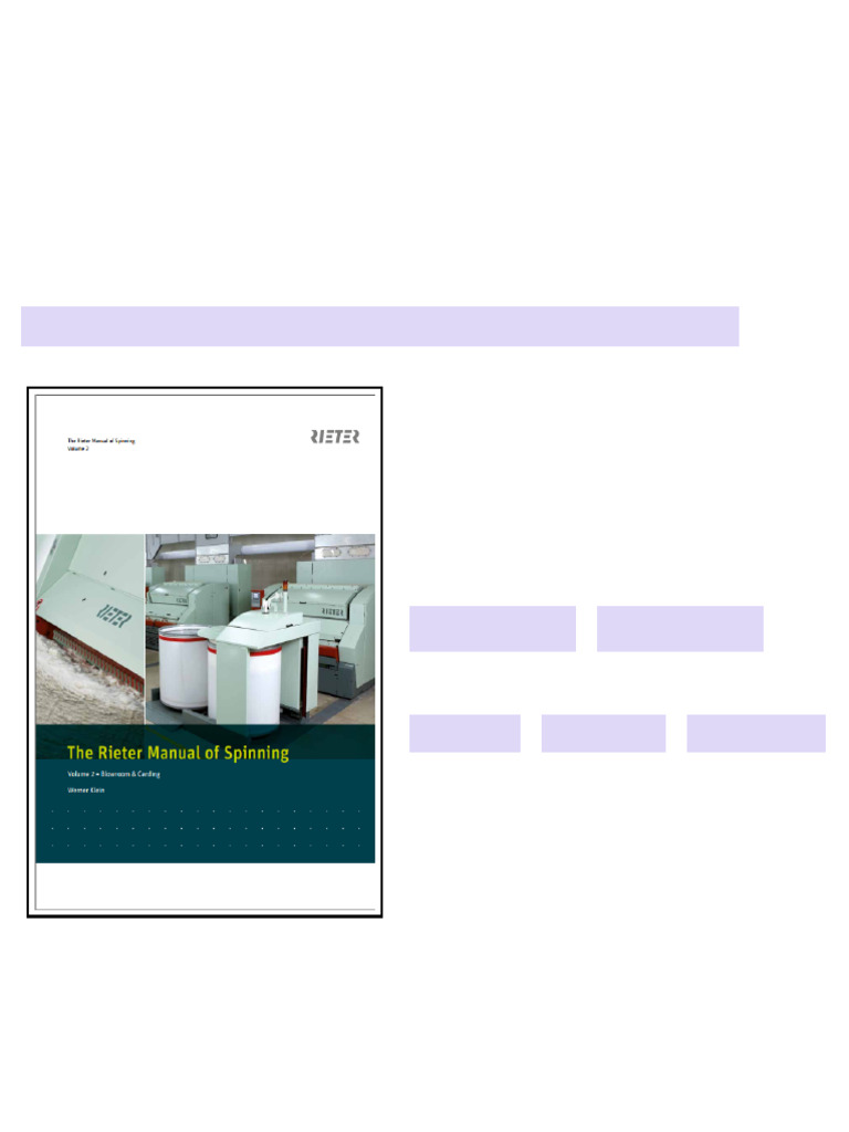 Blowroom And Carding 2014th Edition Werner Klein ebook zero wait 2026 ...