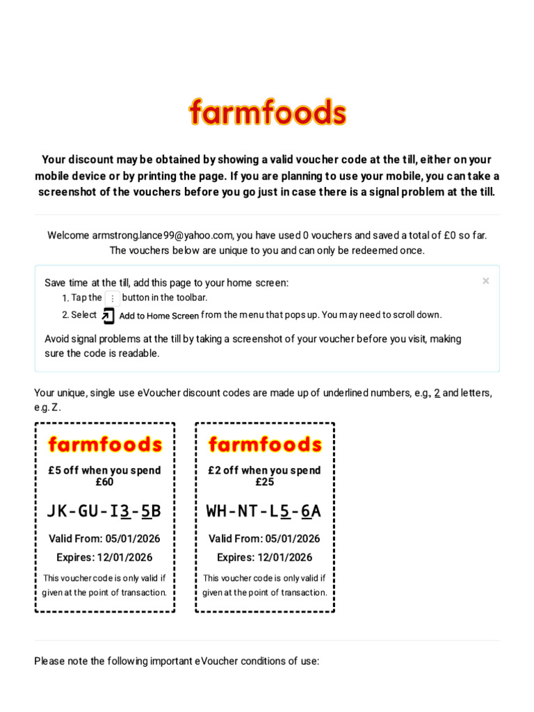 Unique eVoucher Discount Codes Guide | PDF