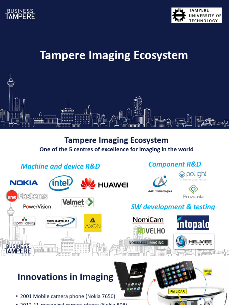 Tampere Imaging Ecosystem Overview | PDF | Computer Vision | Nokia