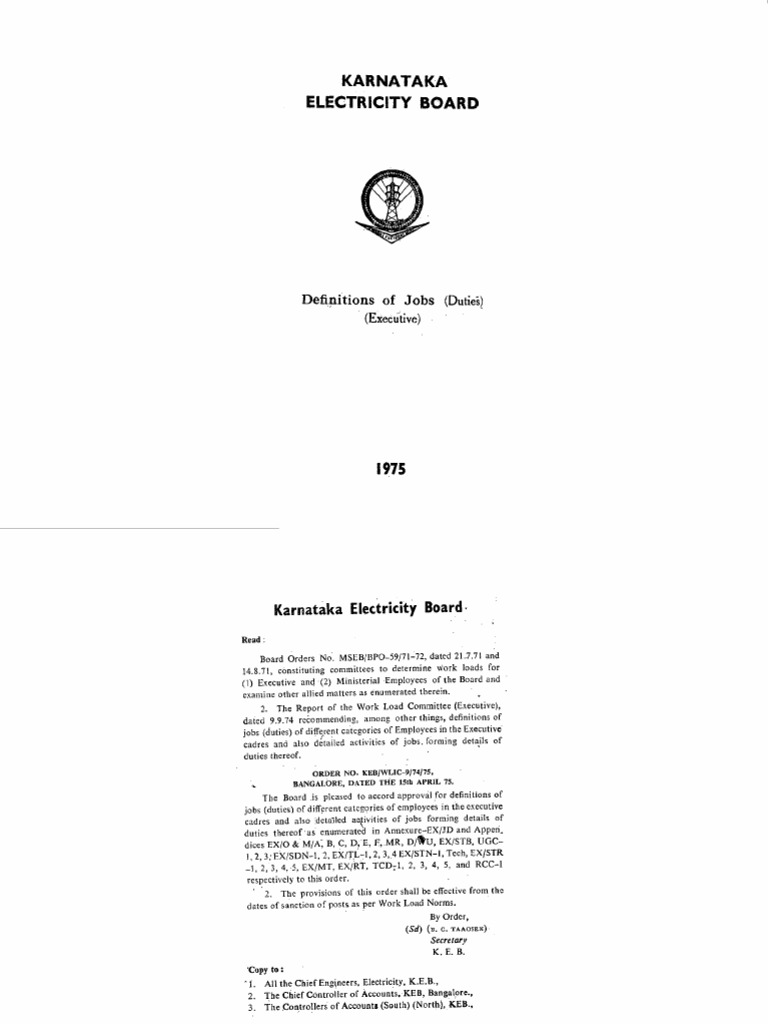 definitions of Jobs(Duties) (Executive) | PDF