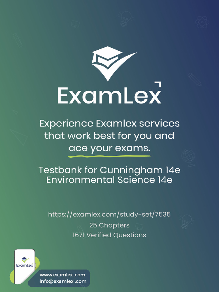 Testbank for Cunningham 14e Environmental Science 14e | PDF | Resource ...