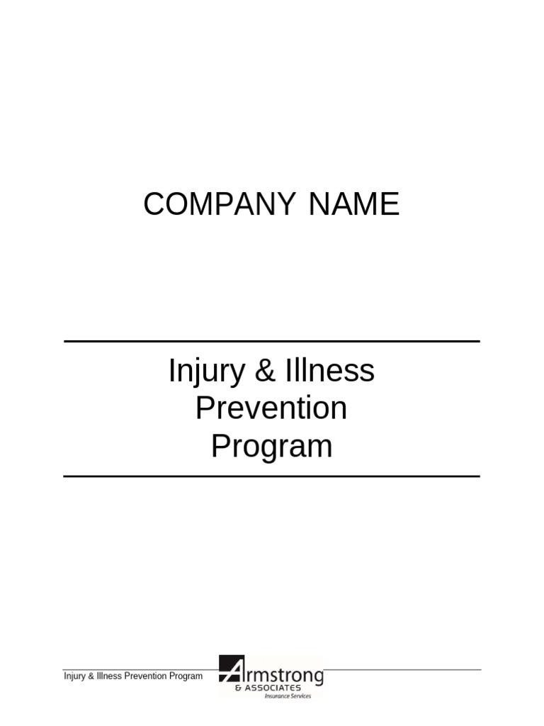 California Injury & Illness Prevention Plan | PDF | Occupational Safety ...