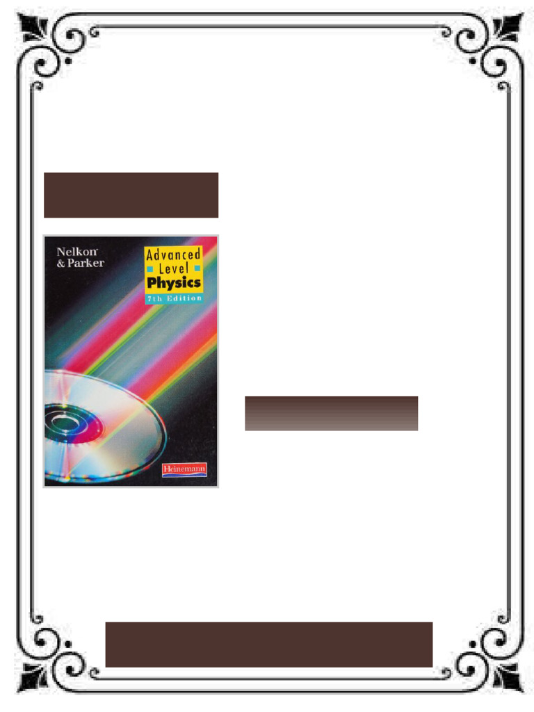 Advanced Level Physics 7th Edition Nelkon Michael F eBook printer-ready ...