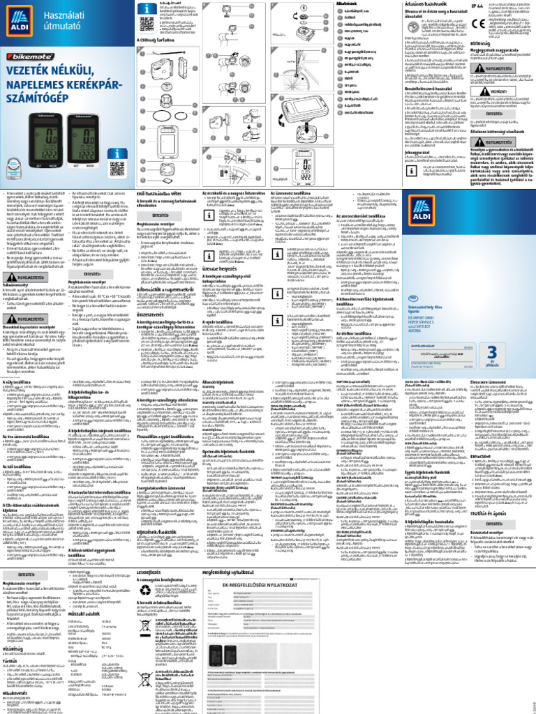 Bikemate YT6657-B Cycling Computer | PDF