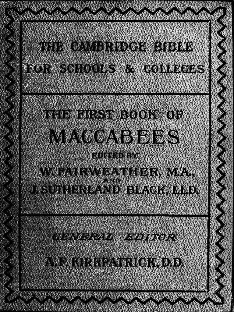 1st Maccabees | PDF | Apocrypha | Biblical Canon