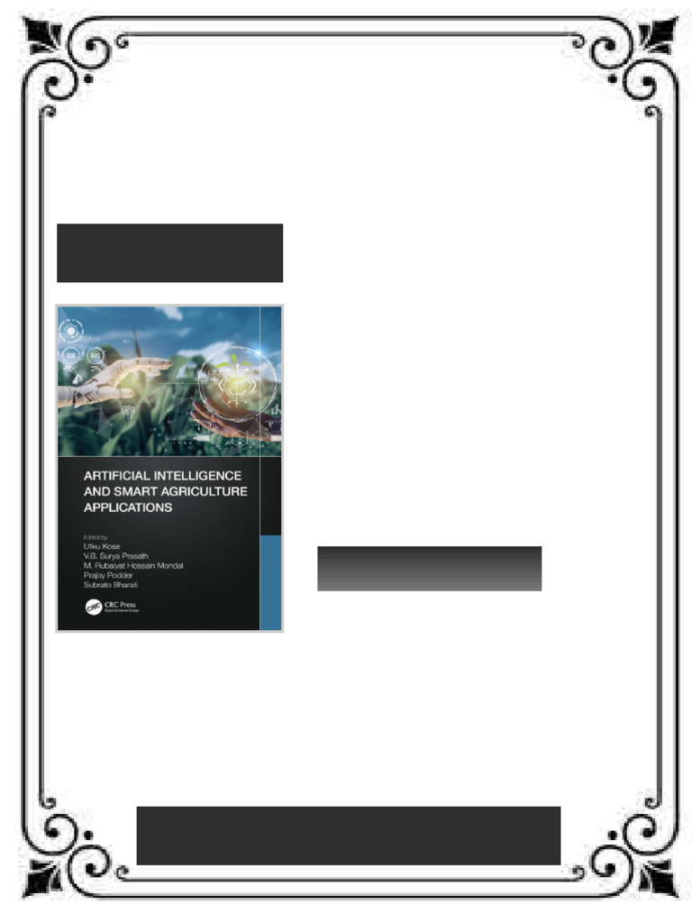 Artificial Intelligence and Smart Agriculture Applications 1st Edition Utku Kose (Editor) eBook ...